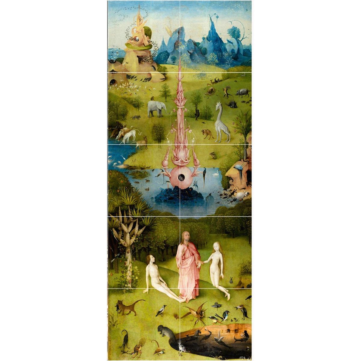 Decorative Removable Wall Tiles - The Garden of Earthly Delights Desig ...